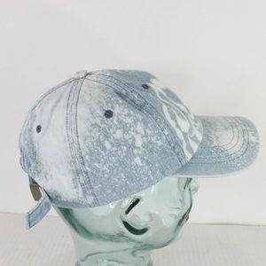 Vintage | Accessories | Vintage Acid Wash Flame Print Denim Dad Hat Cap ...